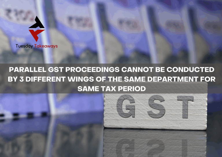 Parallel GST Proceedings cannot be conducted by 3 different wings of ...
