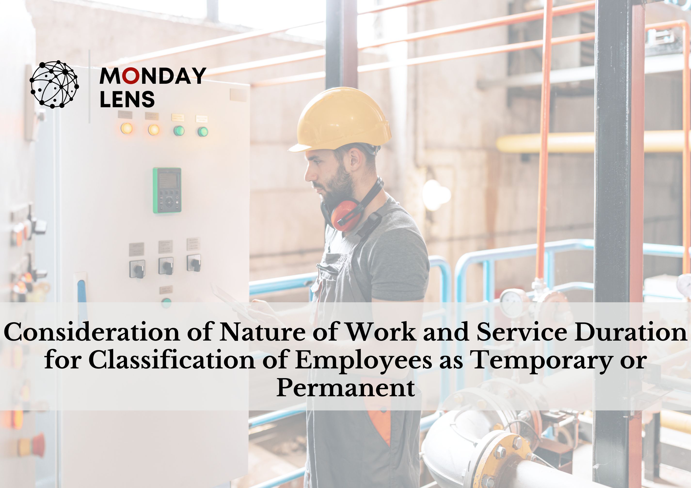 Consideration of Nature of Work and Service Duration for Classification ...